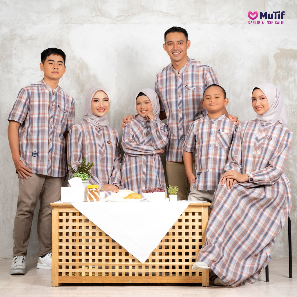 Jual Mutif Ashania Asraf Cream Tan Sarimbit Lebaran 2026 Premium ...