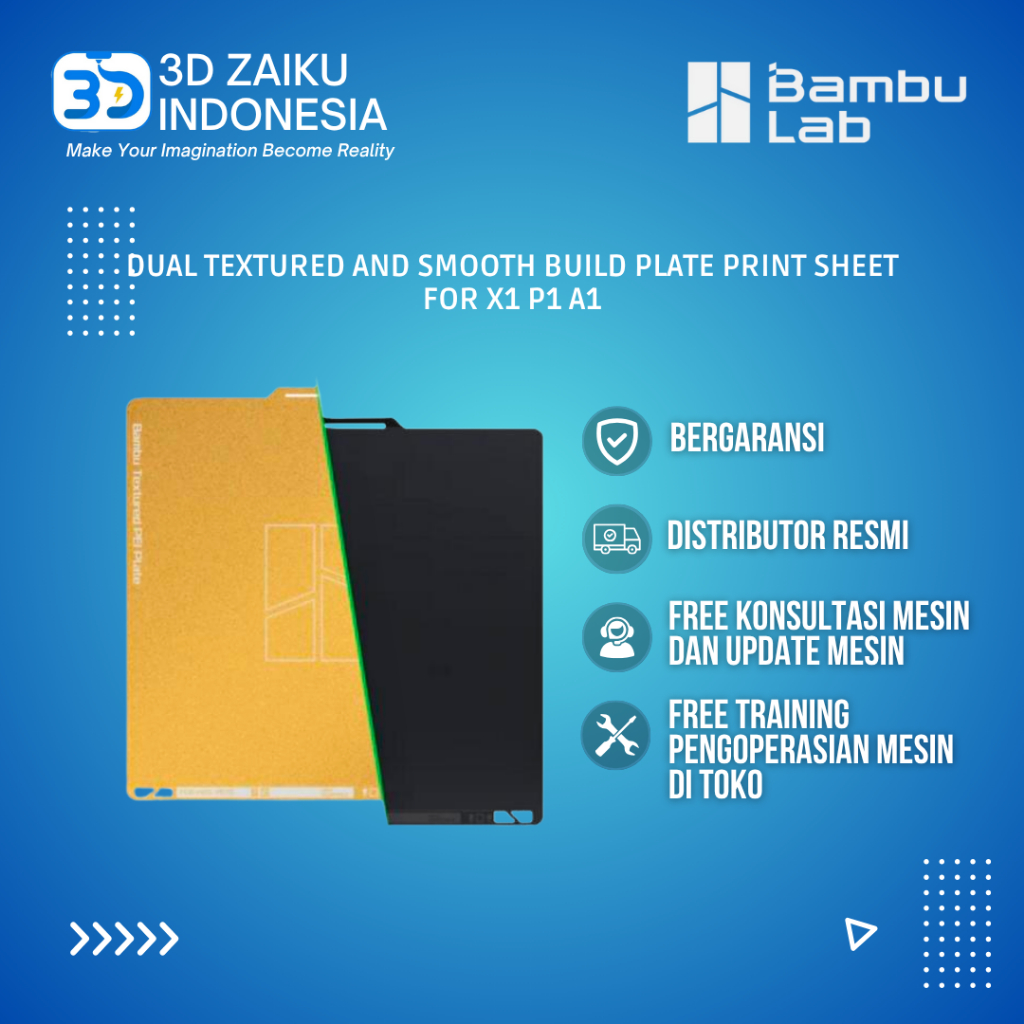 Jual Original Bambulab X1 P1 A1 Dual Textured and Smooth Build Plate ...