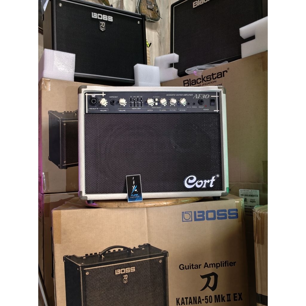 Jual AMPLI GITAR AKUSTIK CORT AF30 - 100% ORIGINAL | Shopee Indonesia
