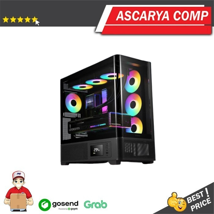 Jual GAMDIAS ATLAS P2 CG SEAMLESS CURVED Tempered Glass Display ATX ...