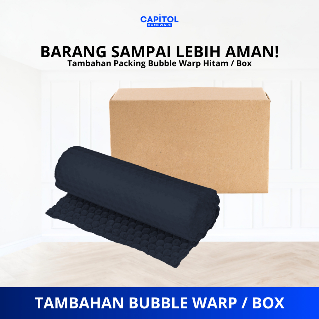 Jual Capitol - Tambahan Packing Bubble Warp Hitam / Box Karton | Shopee ...