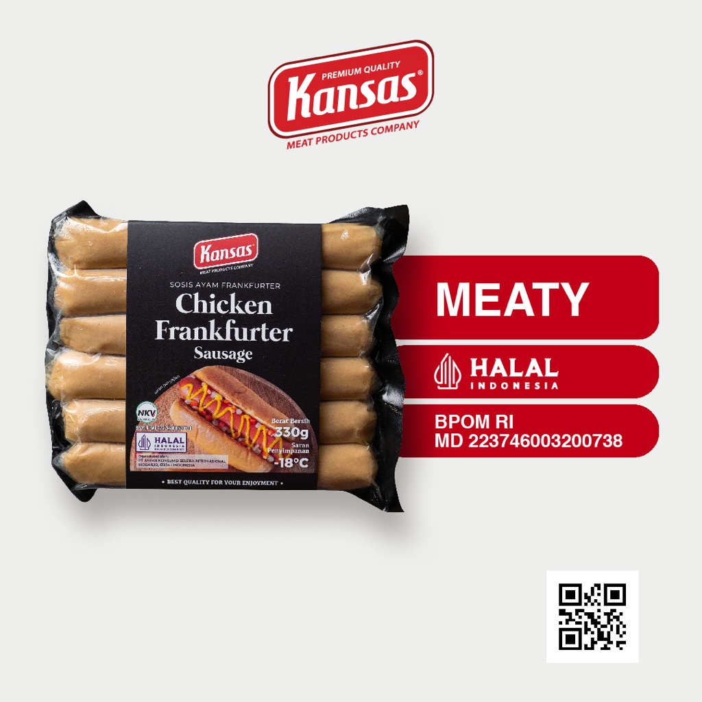 Jual Kansas Chicken Frankfurter Smoked 330gr (6 pcs) - Sosis Ayam ...