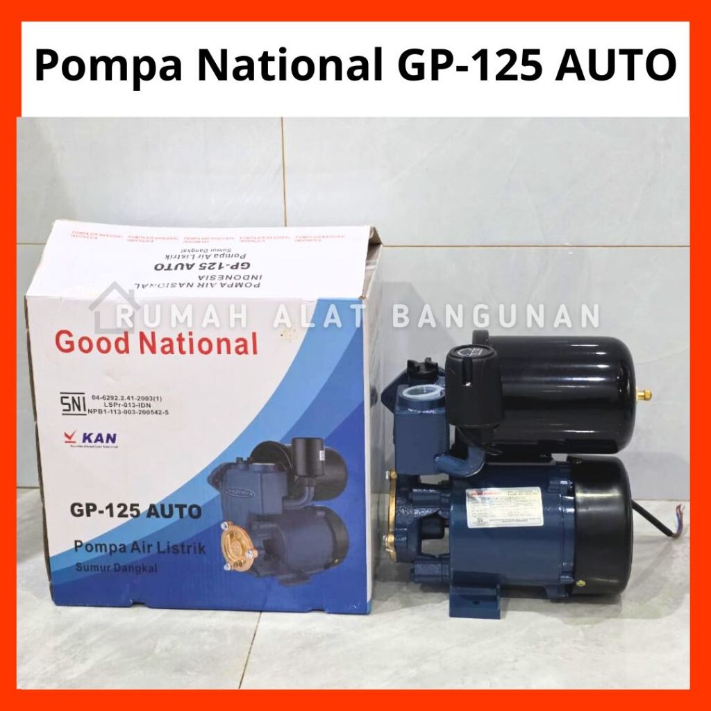 Jual Pompa Air Listrik OTOMATIS GP-125 Good National Mesin Sanyo AUTOMATIC AUTO | Shopee Indonesia