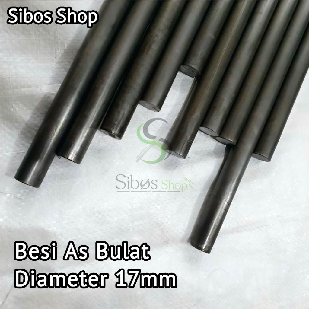 Jual Besi As Diameter 17mm Panjang 20cm sampai 100cm | Round Bar Steel ...
