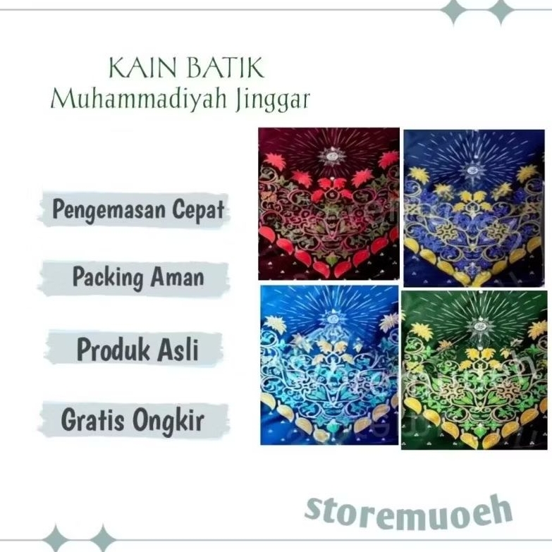 Jual KAIN BATIK Muhammadiyah Terbaru (KAIN MUHAMMADIYAH JINGGAR 2025 ...