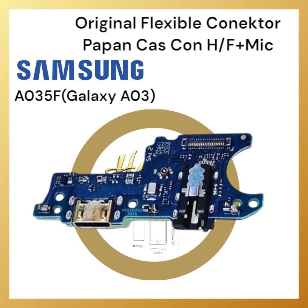 Jual HG Samsung A035f/A03 Original Flexible konektor Papan Cas + Con H ...