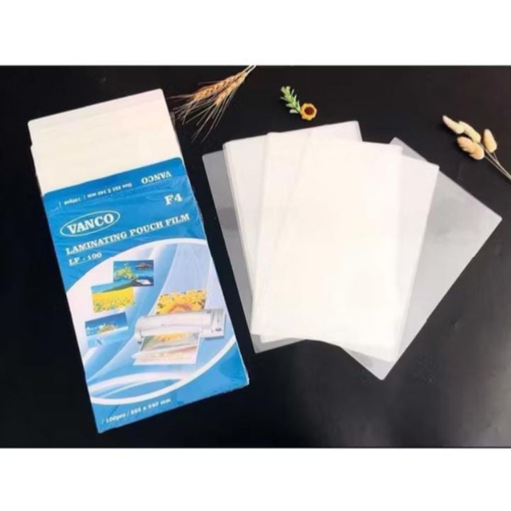 Jual (1 PAK) Laminating VANCO Folio / Laminating Folio Isi 100 Lembar ...