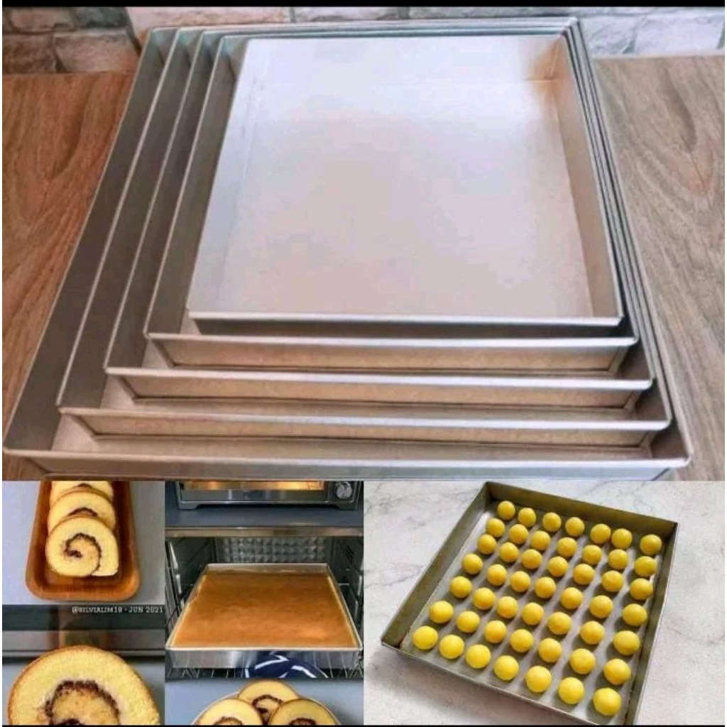 Jual loyang kue kering banyak varian ukuran ya dari kecil / besar ...