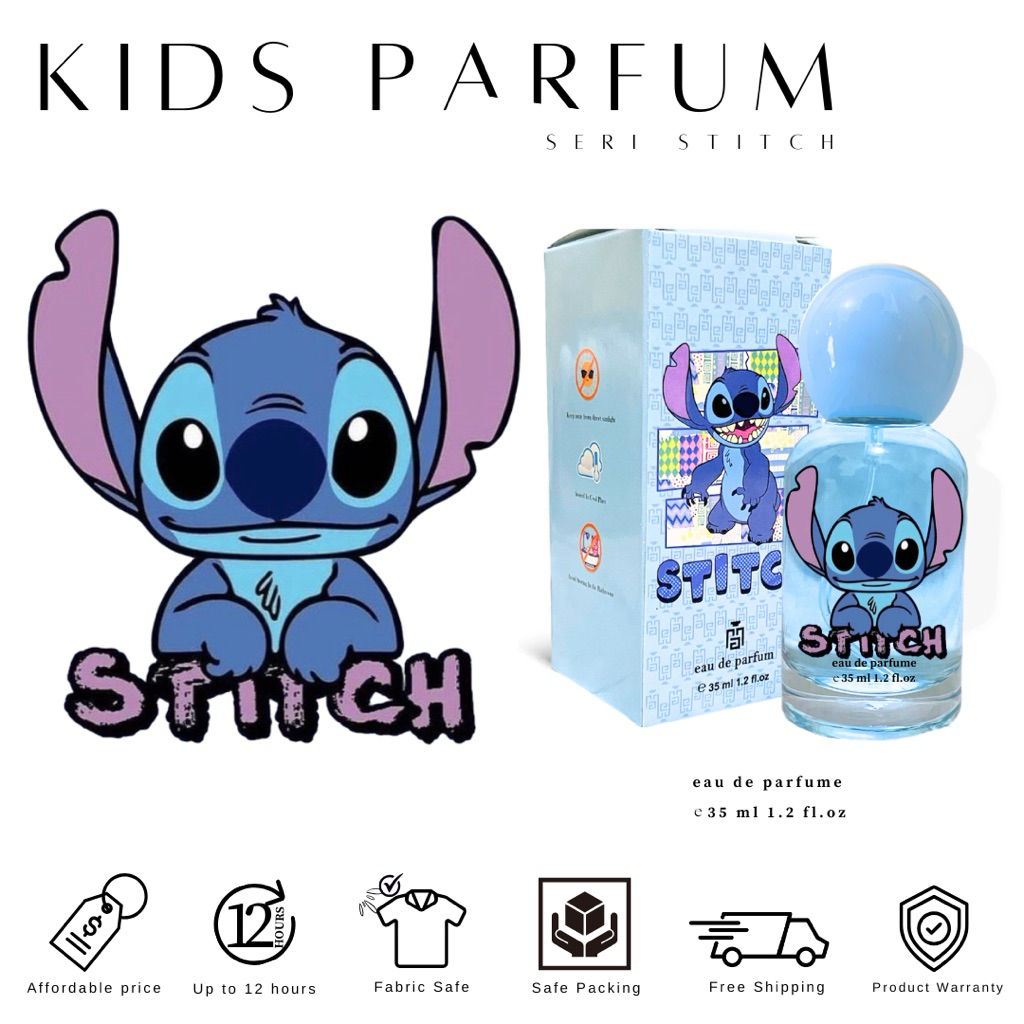 Jual Parfum Anak Unisex Series Stitch Volume 35ml Spray Ketahanan 6 ...