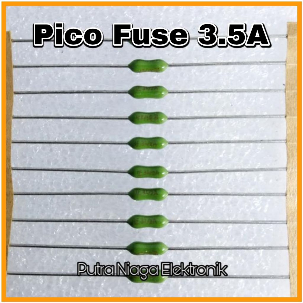 Jual Pico Fuse 3.5A / Sikring Axial 3,5A / R Fuse 3,5Amp Sekering ...