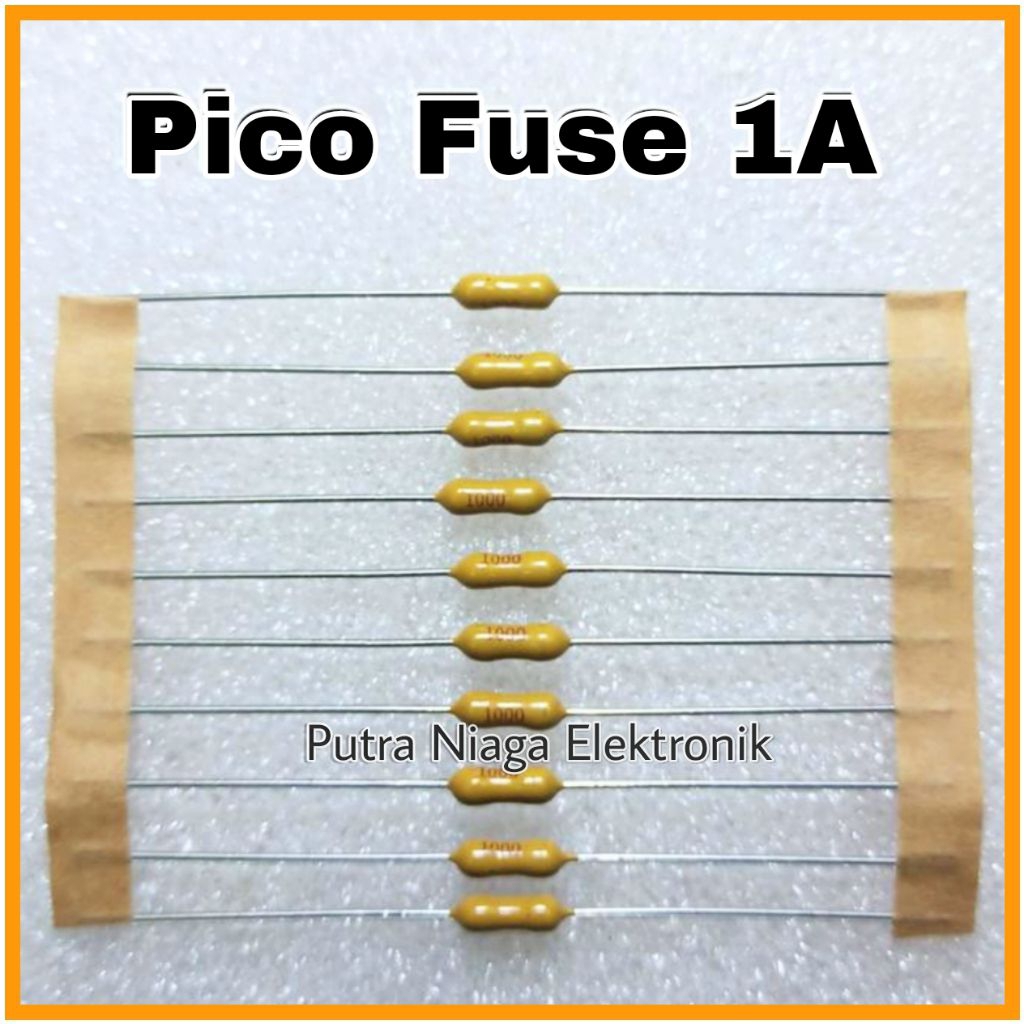 Jual Pico Fuse 1A / Sikring Axial 1Amp/ R Fuse 1000mA Sekering ...