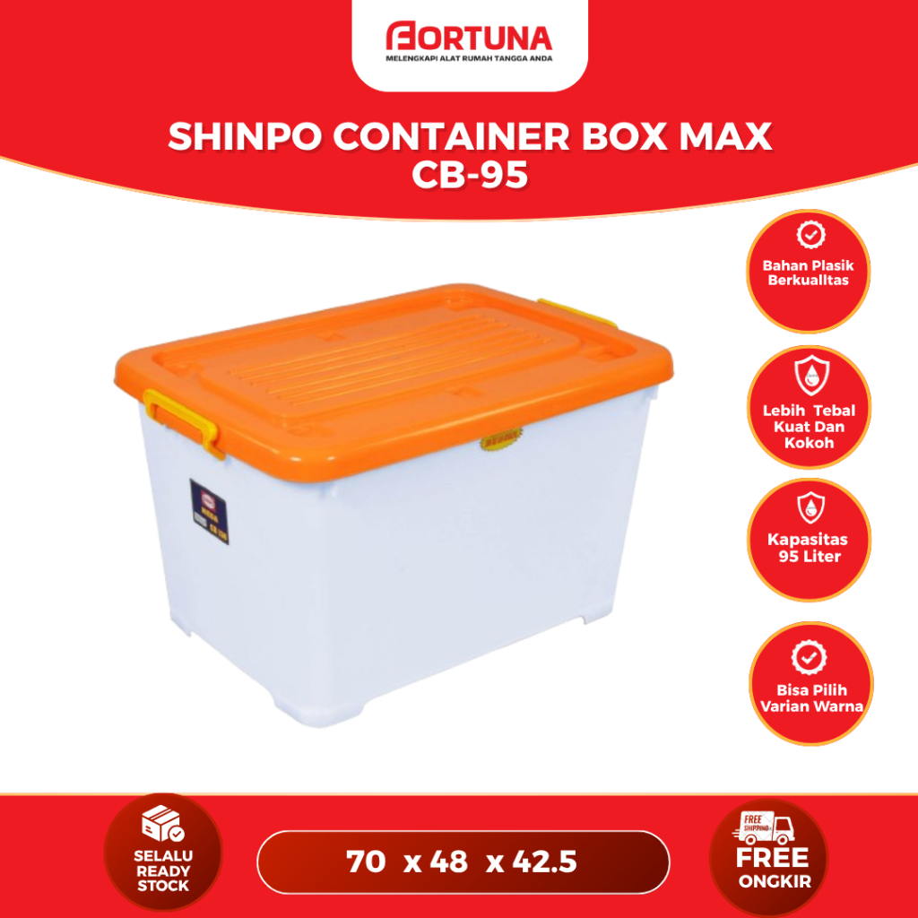 Jual Cont Max CB-95 Shinpo / Countainer Box Shinpo 95L | Shopee Indonesia