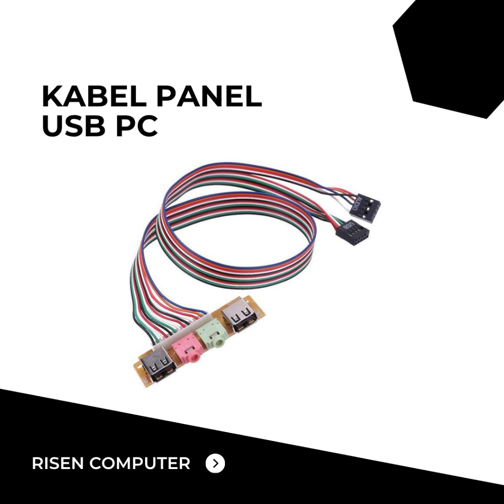Jual KABEL PANEL FRONT USB AUDIO Jack Button 2.0 Cpu Pc Desktop Cable ...
