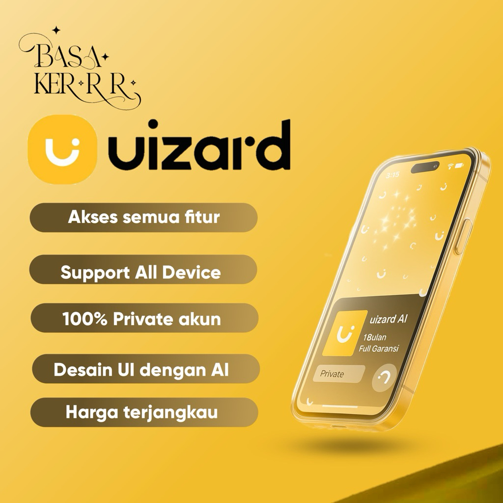 Jual UIZARD IO PRO - Desain UI dengan AI | Shopee Indonesia
