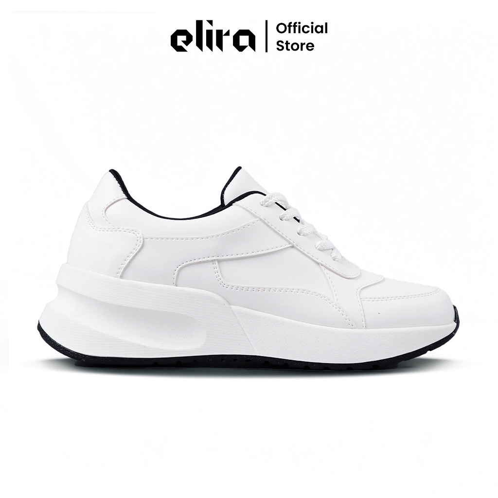 Jual ELIRA Sepatu Chunky Sneakers Wanita LAUREN White Black Casual ...