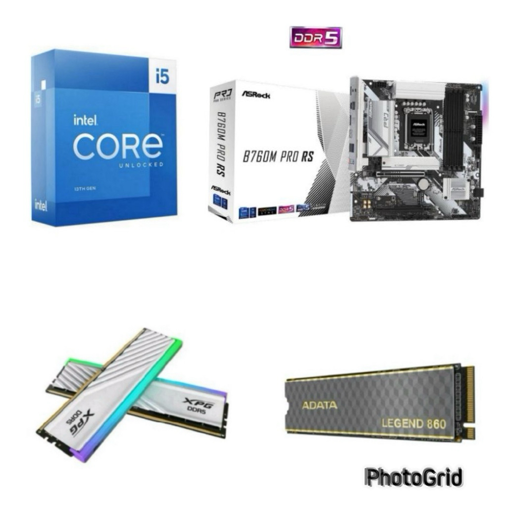 Jual Paket Processor Gaming Intel Core i5 13400 / i5 13400F Box Gen 13 LGA 1700 B760 RAM DDR5 ...