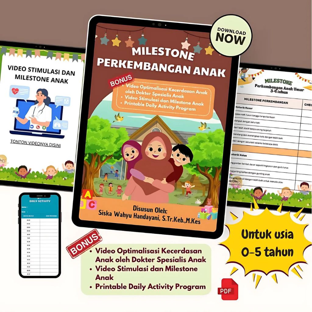 Jual Milestone Perkembangan Anak | Panduan Tumbuh Kembang Lengkap by ...