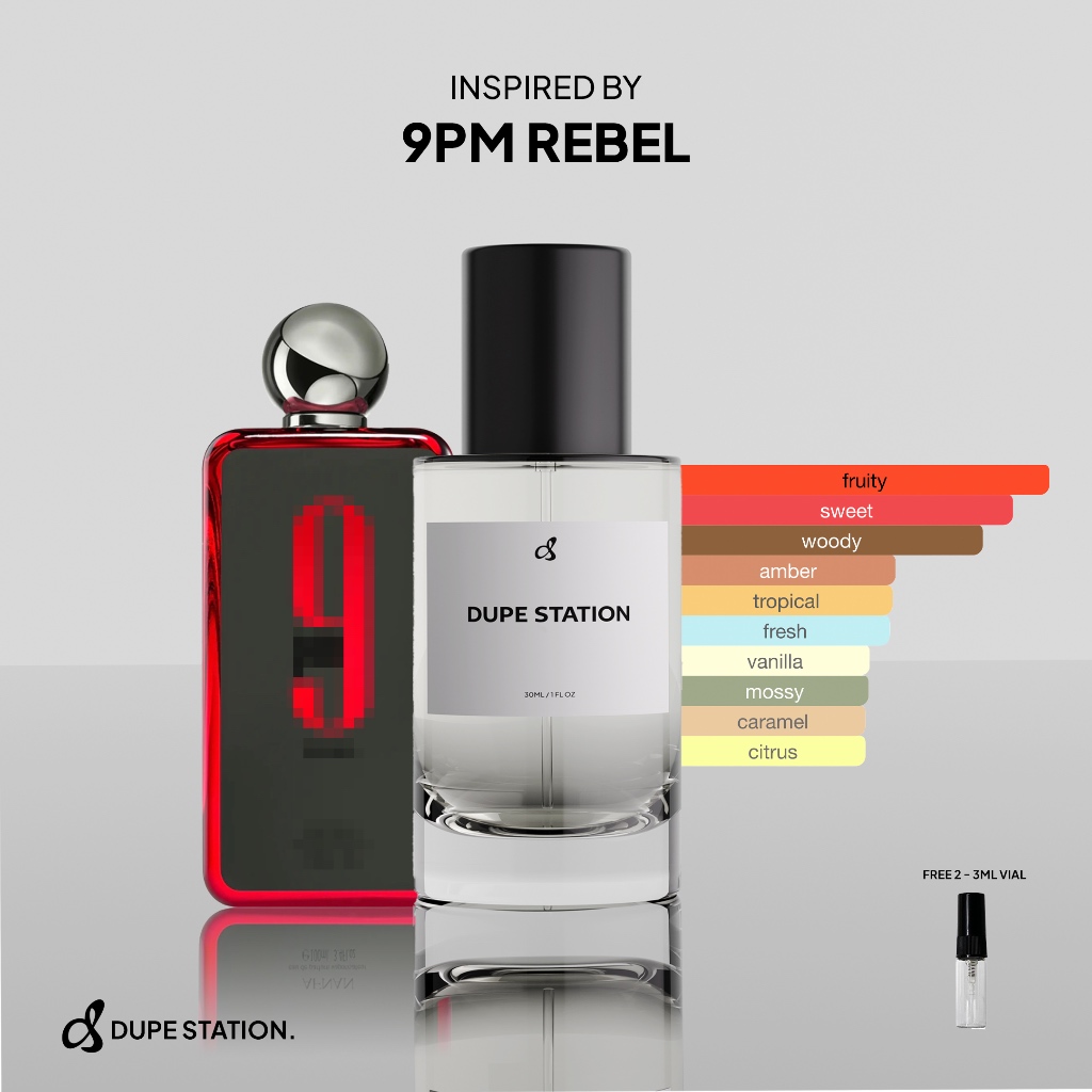 Jual Extrait de Parfum 9PM Rebel | Dupe by Dupe Station - Parfum Pria ...