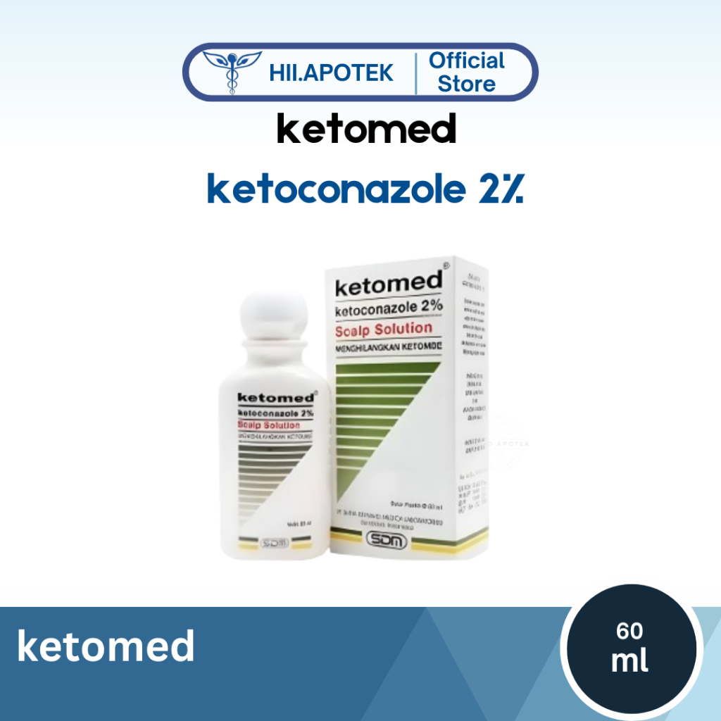 Jual KETOMED | SHAMPO ANTI KETOMBE | ANTI GATAL | 60ML | Shopee Indonesia