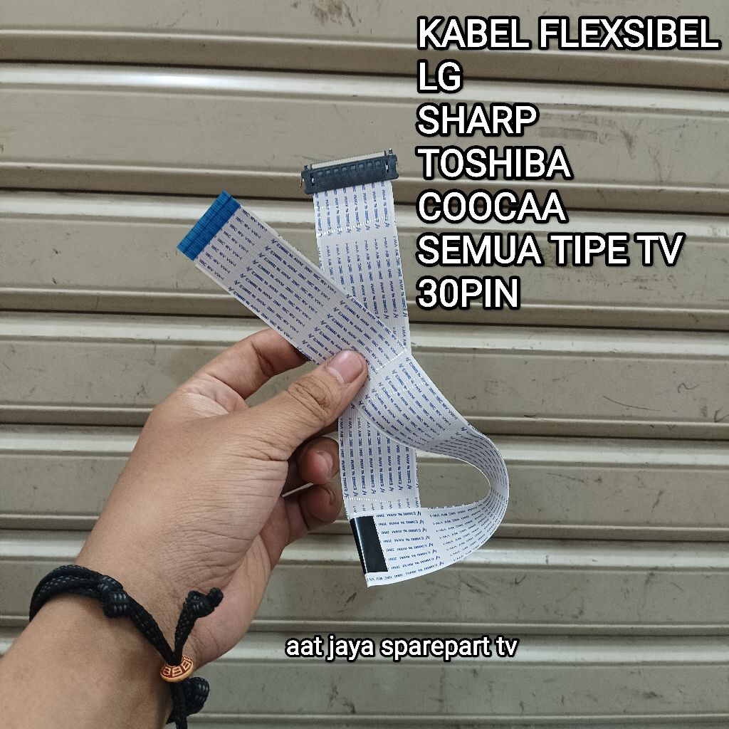 Jual KABEL FLEXIBLE LVDS ILED TV LCD LED SMART 30PIN COCOK SEMUA TV ...