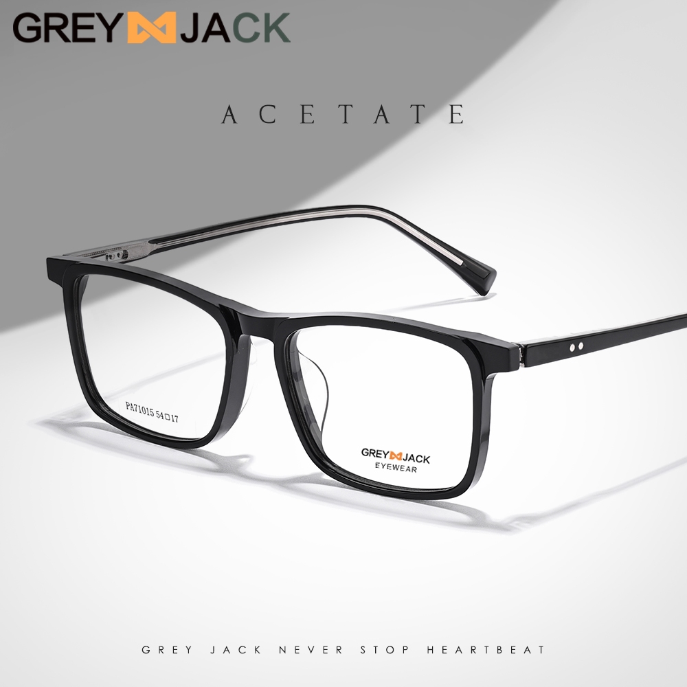 Jual Grey Jack Frame Kacamata Bentuk Kotak Acetate Simple Unisex Bisa ...