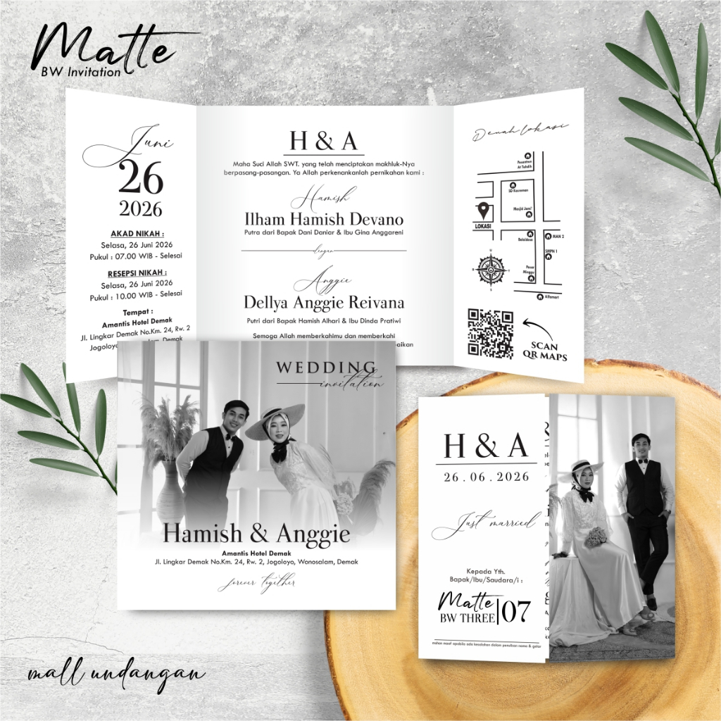Jual UNDANGAN PERNIKAHAN CUSTOM FREE FOTO SIMPLE - UNDANGAN PERNIKAHAN ...