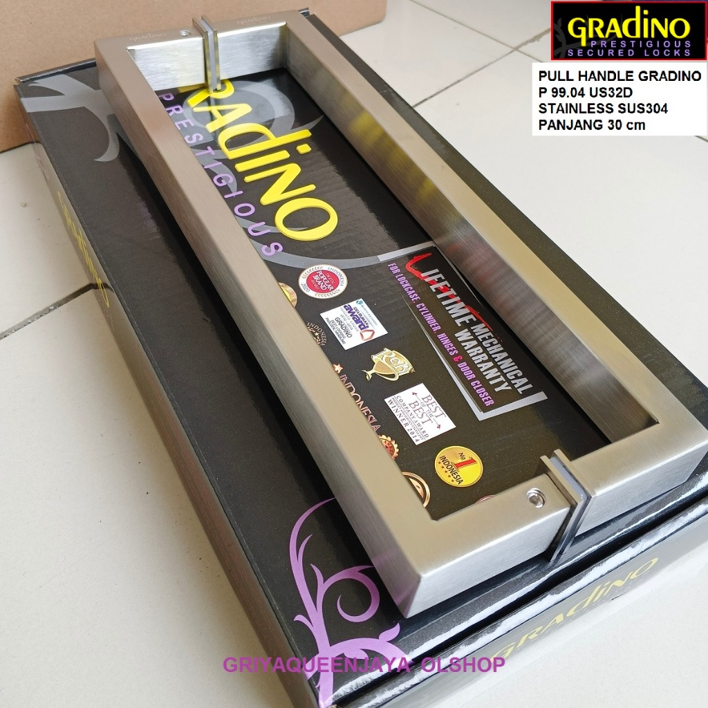 Jual Pull handle Gradino P99.04 30cm Stainless SUS304 Gagang Pintu ...