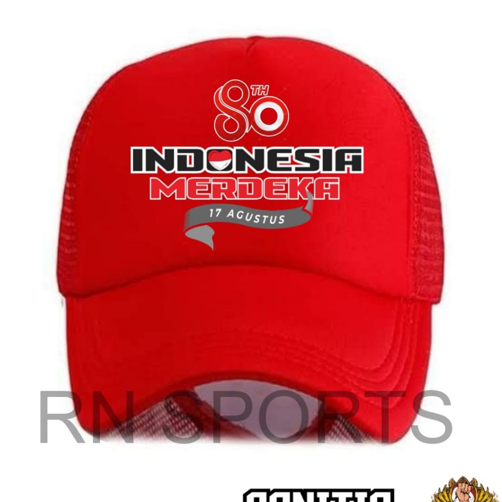 Jual TOPI JARING HUT RI KE 80 TAHUN INDONESIA MERDEKA 17 AGUSTUS ...