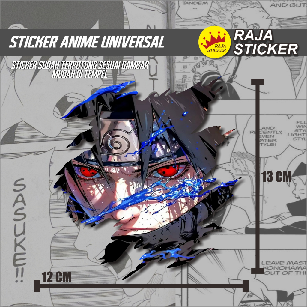 Jual Sticker Vinyl Anime Naruto Stiker Cetak Detail No Blur Warna Cerah ...