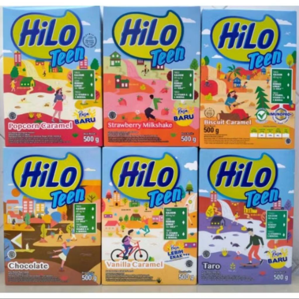 Jual Hilo Gold Active Teen School 500 gr Cokelat, Biscuit Caramel ...