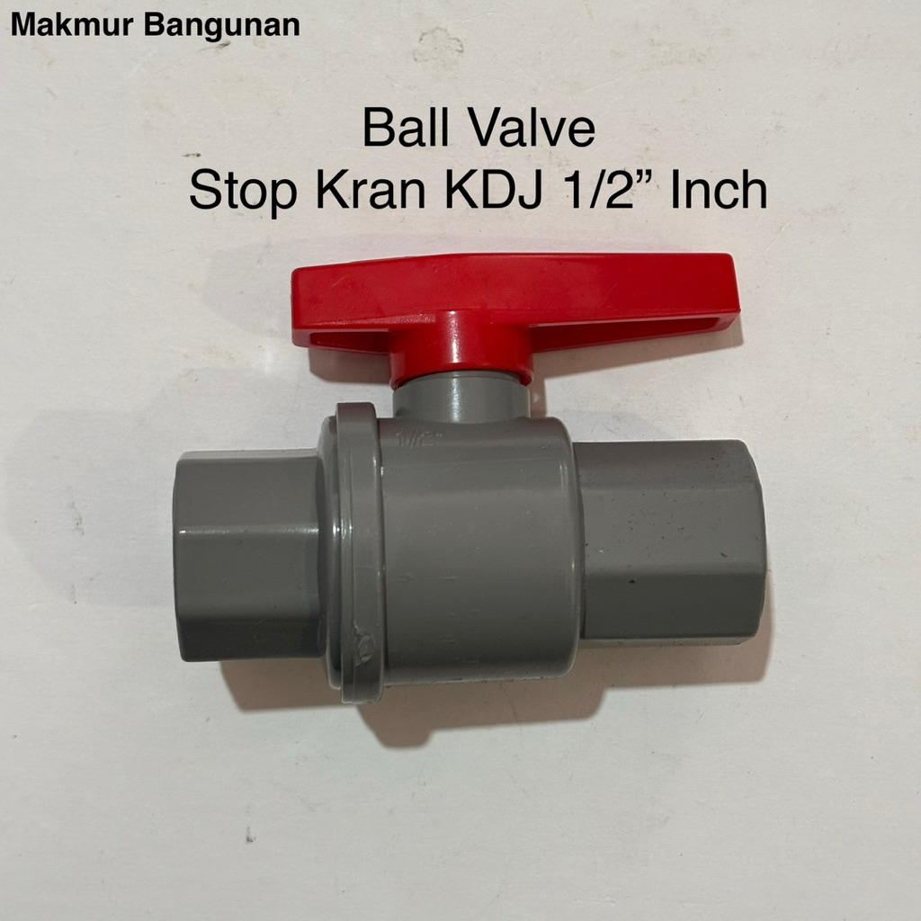 Jual Stop Kran PVC KDJ 1/2” Inch | Ball Valve Stopkran King Da Jeng | Sambungan Pipa Kran ...
