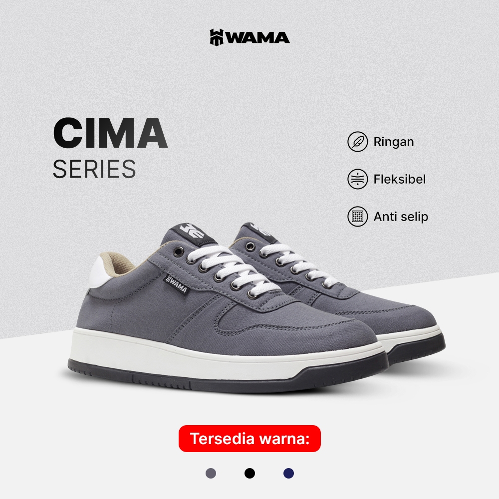 Jual WAMA - Cima - Sneakers Casual | Sepatu Sneakers Casual Pria Top ...