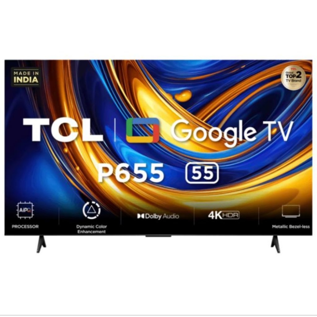 Jual TCL P655 4K Ultra HD Google TV 55 Inch Bezelles 55P655 | Shopee ...