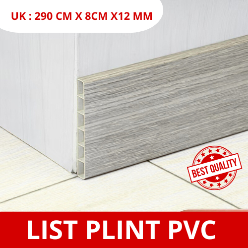 Jual PLINT PVC List Plank UK: 290 CM x 8CM x12 MM DEKORASI DINDING ...