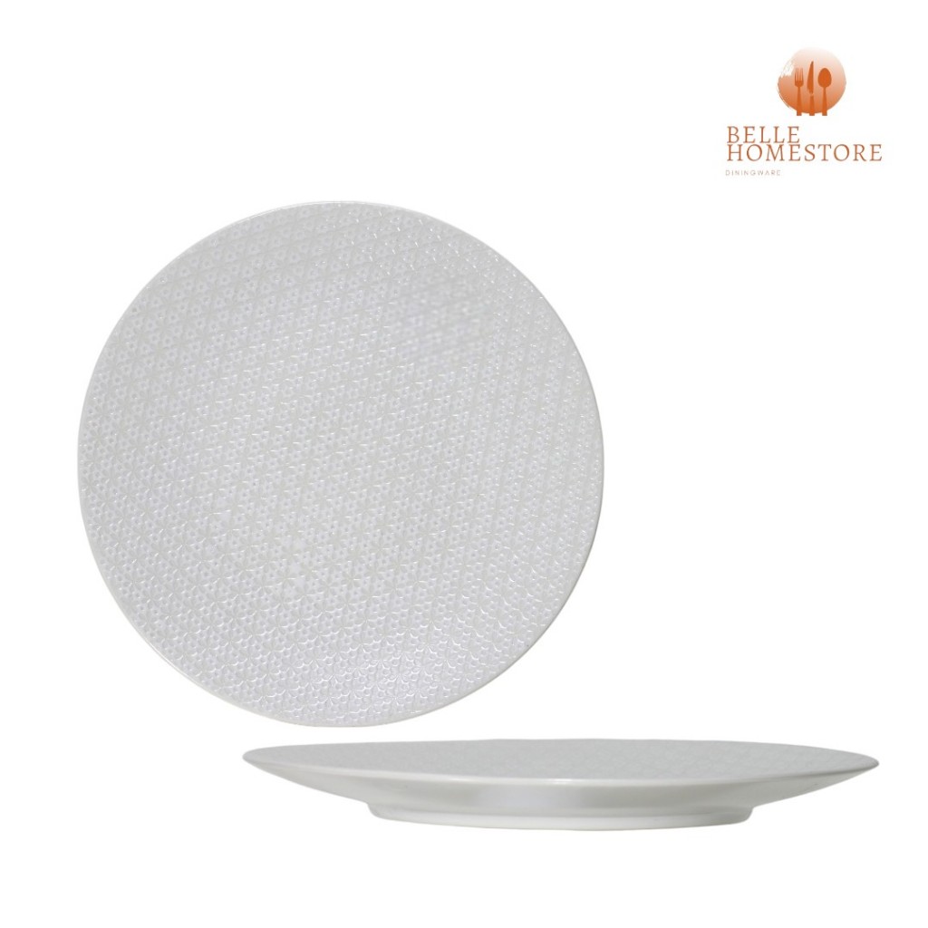 Jual Piring Makan Keramik Galaxy white Dinner plate 27,5cm untuk KAFE ...