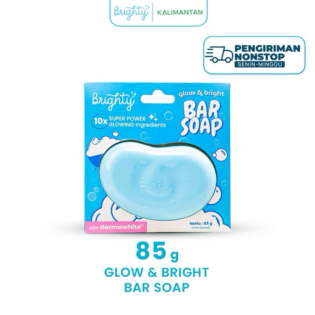 Jual (READY‼️) Brighty Glow & Bright Bar Soap Sabun Mandi Pemutih badan sabun pencerah sabun ...