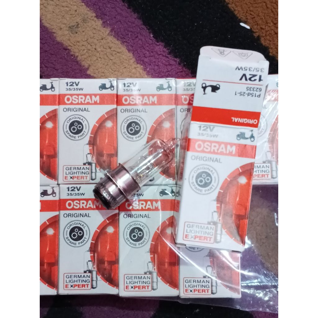 Jual bohlam halogen bolam lampu halogen motor bebek metrik kaki 1 grand ...