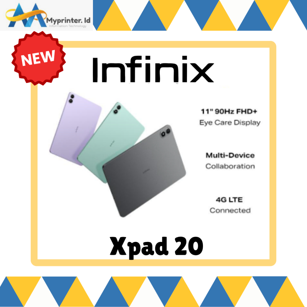 Jual Infinix XPAD 20 8/256GB - Mediatek G88 - 11" 90Hz FHD+ - 7000 mAh ...