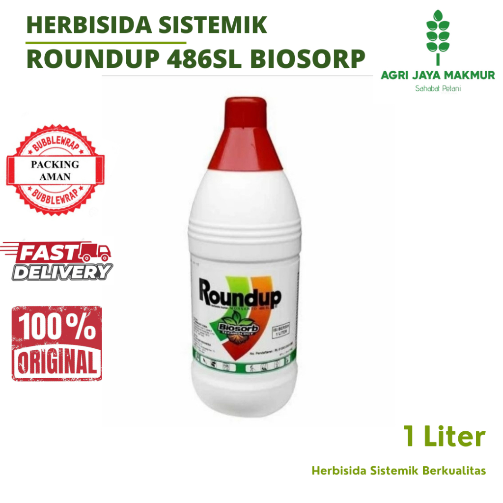 Jual HERBISIDA SISTEMIK ROUNDUP 1 LITER PEMBASMI GULMA | Shopee Indonesia