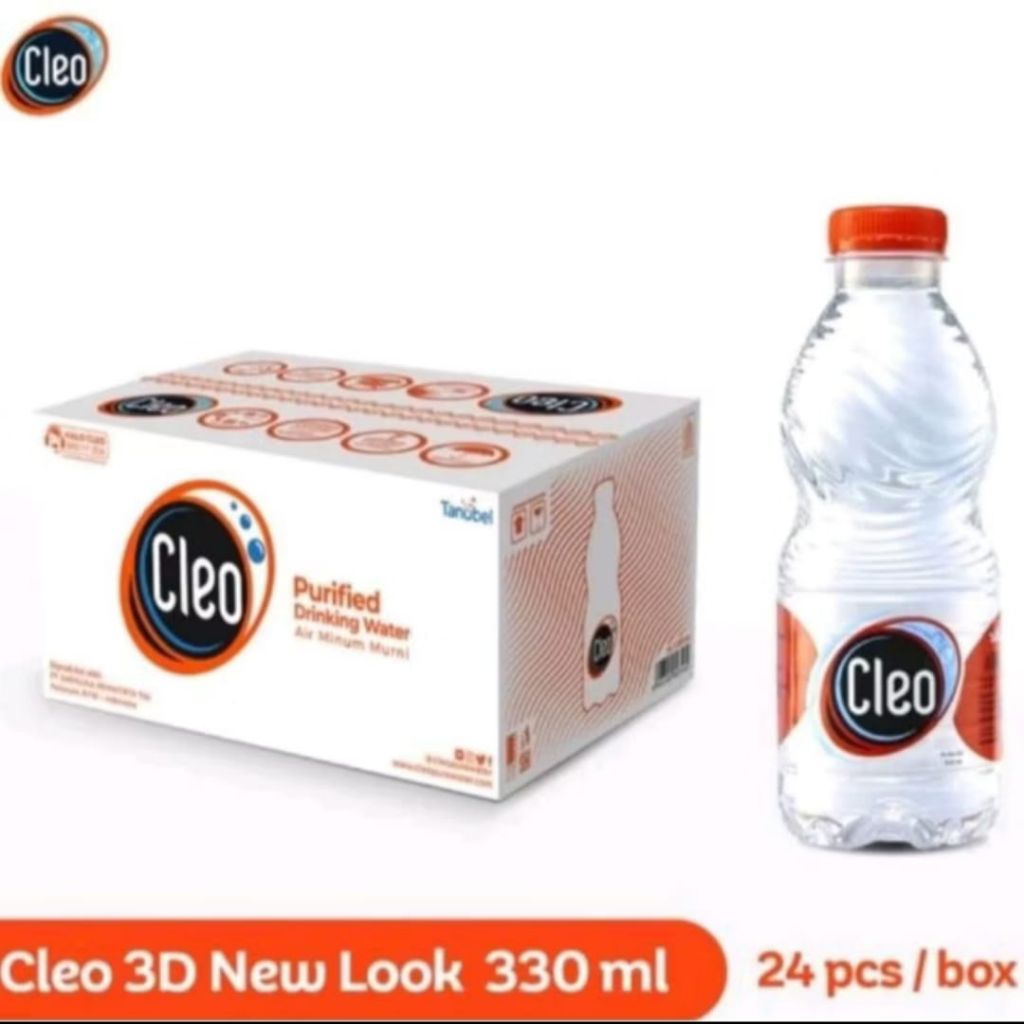 Jual CLEO BOTOL 330 ML - 1 DUS (24 BOTOL) AIR MINERAL KEMASAN | Shopee Indonesia