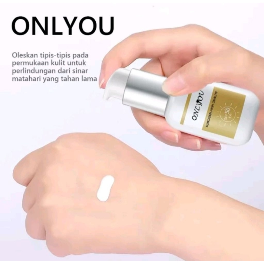 Jual ONLYOU SUNSCREEN SPF 50+PA TAHAN AIR ANTI KERINGAT DAN TIDAK ...