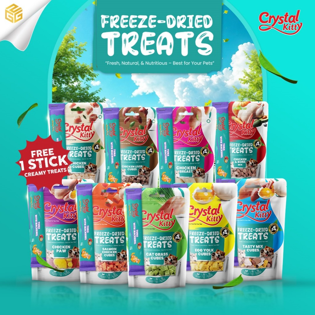 Jual Crystal Kitty Freeze Dried Camilan Snack Makanan Kucing Dry Food ...
