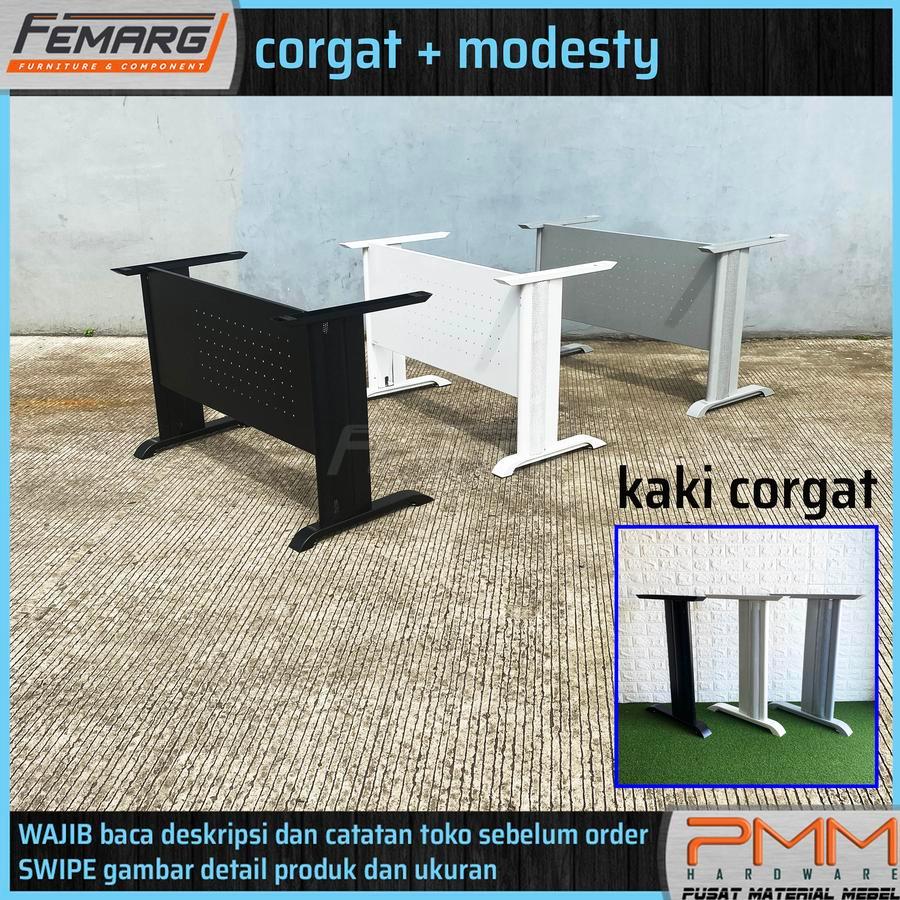 Jual kaki meja FEMARG corgat + modesty | office table base meja kantor ...