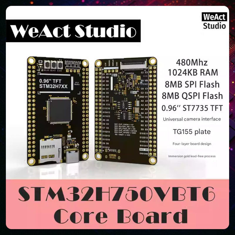 Jual WEACT STUDIO STM32H7 CORE BOARD STM32H750VBT6 DEVELOPMENT BOARD SMALL SYSTEM BOARD 0.96 TFT ...