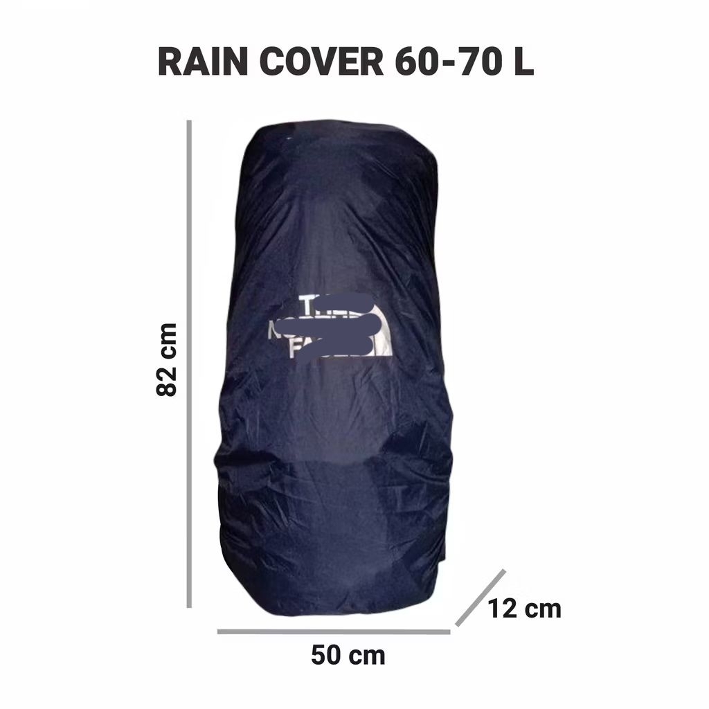 Jual Rain Cover Tas TNF 30 liter, 45-55 Liter dan 60-75 Liter | Shopee ...