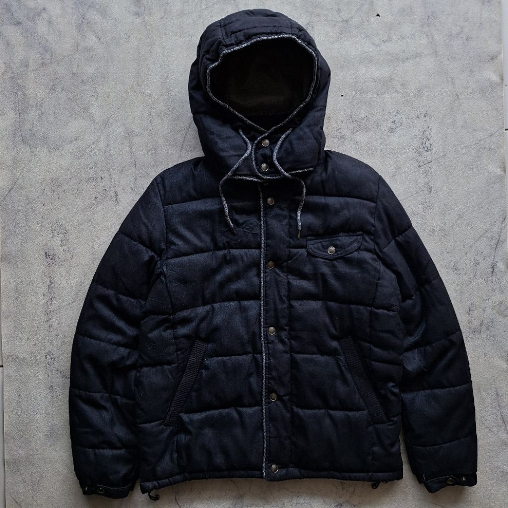 Jual Puffer Jacket The Shop TK Japan (navy) | Shopee Indonesia