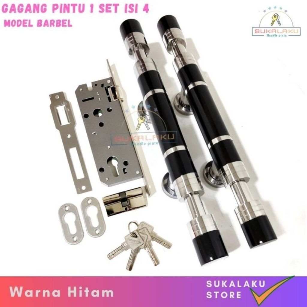 Jual handle pintu rumah stainless bulat/handle pintu rumah kupu tarung ...