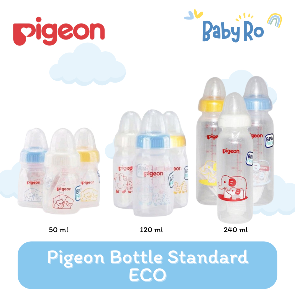 Jual Pigeon Bottle Standard ECO Botol Bayi PPRP STD-MM BPA Free | Dot ...