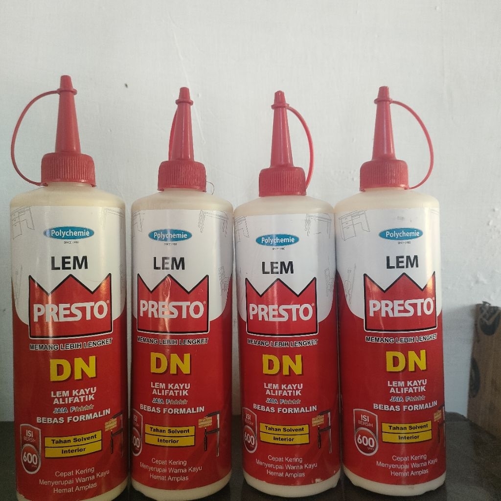 Jual lem presto DN alifatik merah 600 gr(merah) | Shopee Indonesia
