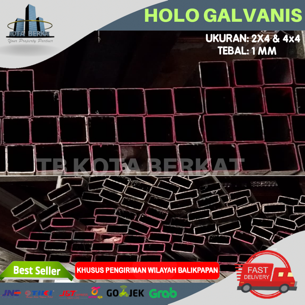 Jual HOLLO GALVANIS / HOLLOW BESI / BESI HOLO | Shopee Indonesia